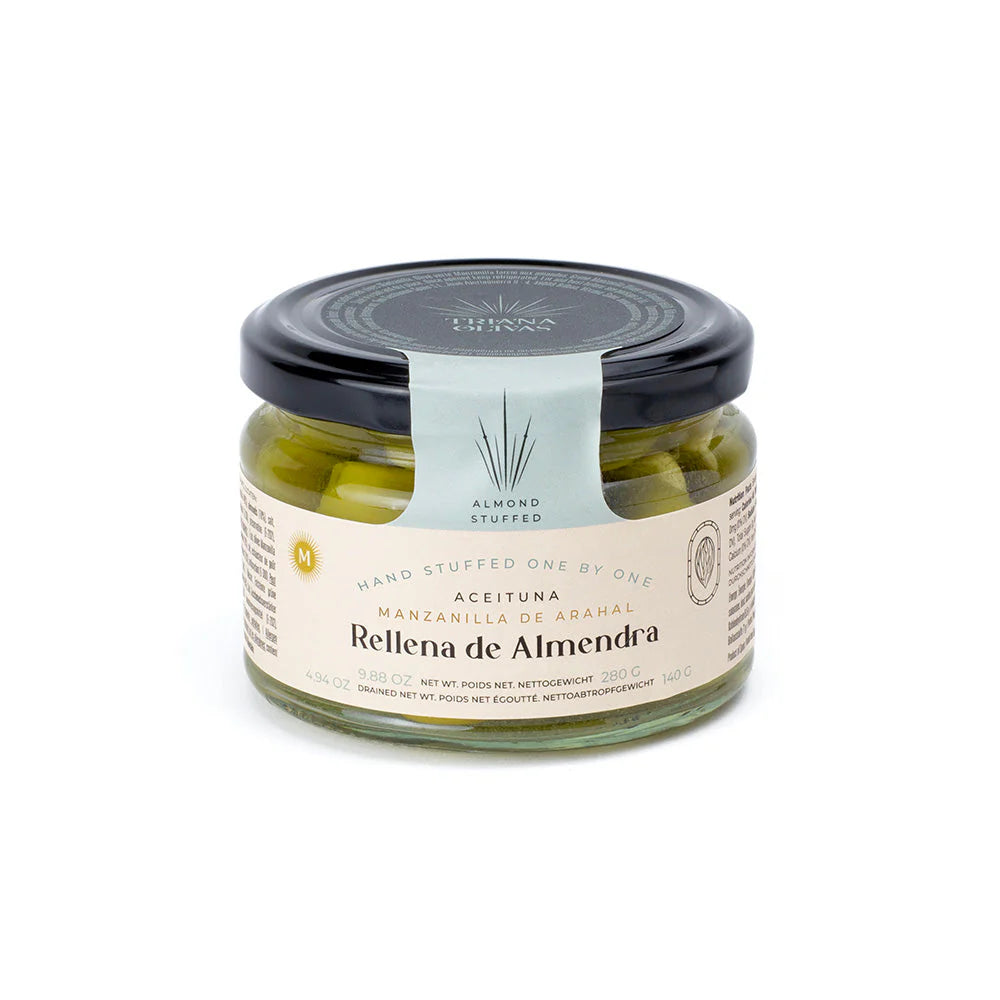 Triana Almond Stuffed Manzanilla Olives – Farmer's Son Co.