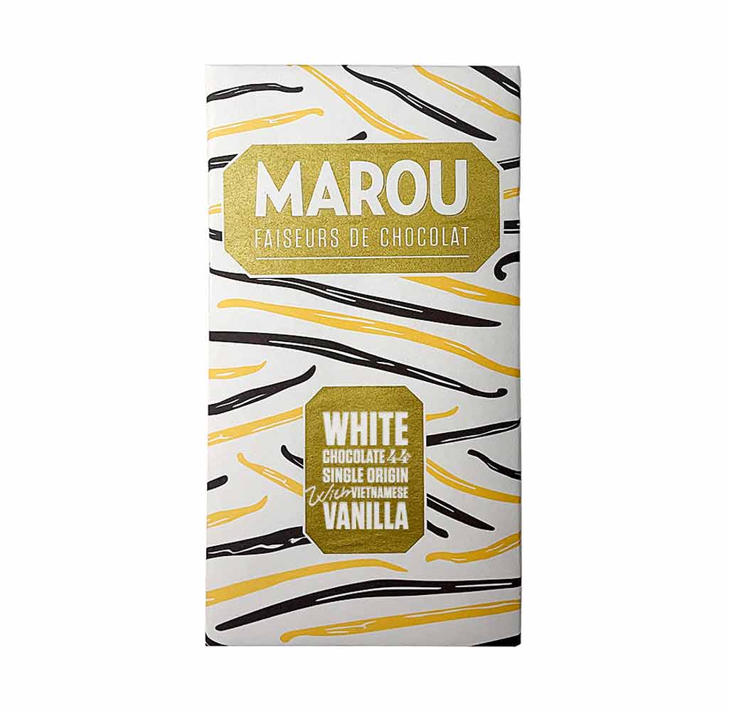 Marou - 44% Vietnamese Vanilla White Chocolate Bar – Farmer's Son Co.