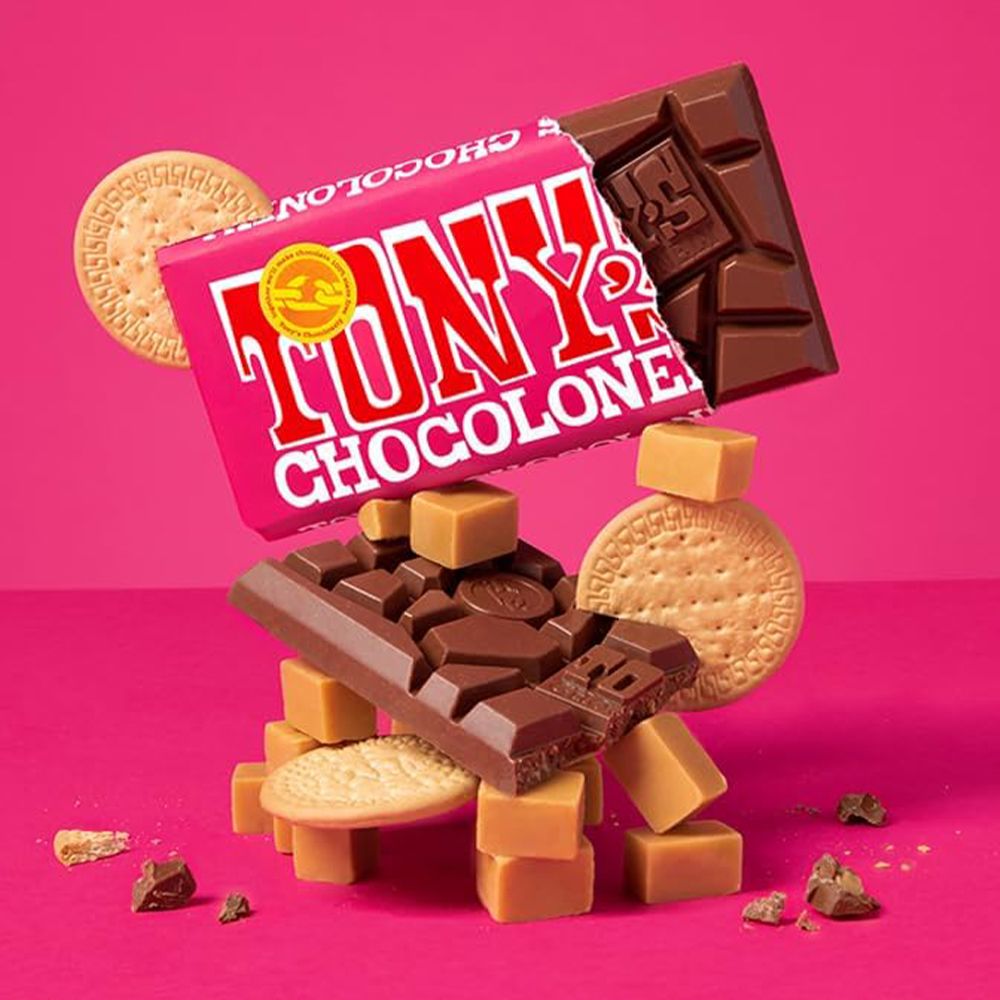Tony's Chocolonely - 32% Milk Chocolate Caramel Biscuit Bar – Farmer's ...